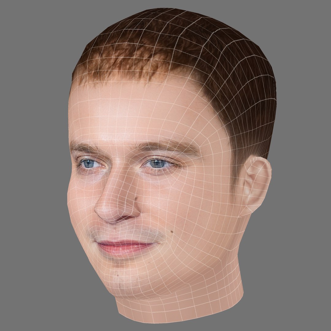 3D Fred Hechinger Head - Low Poly Head For Game Model - TurboSquid 2298461