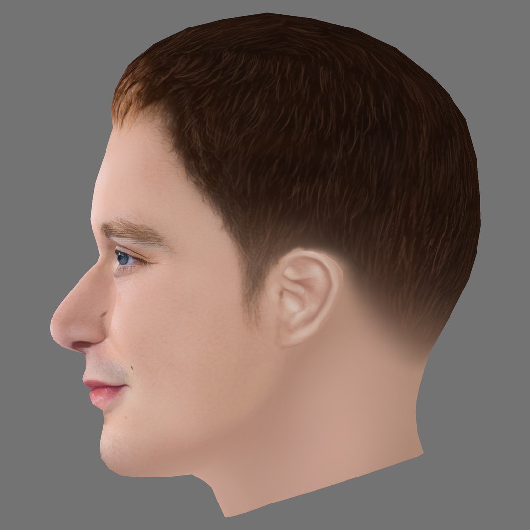 3D Fred Hechinger Head - Low Poly Head For Game Model - TurboSquid 2298461
