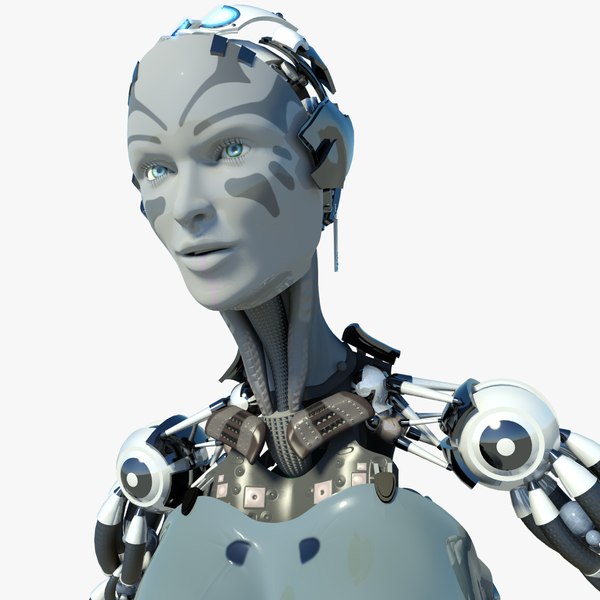 3d max robot droid cyber