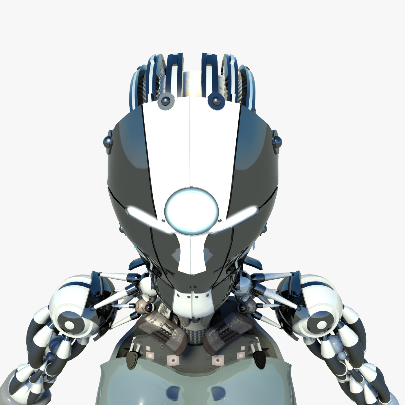 3d max robot droid cyber
