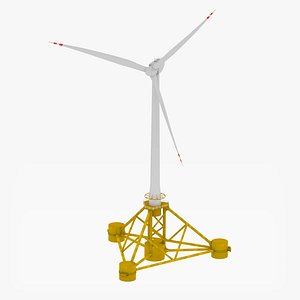 3D offshore wind turbine model - TurboSquid 1614395