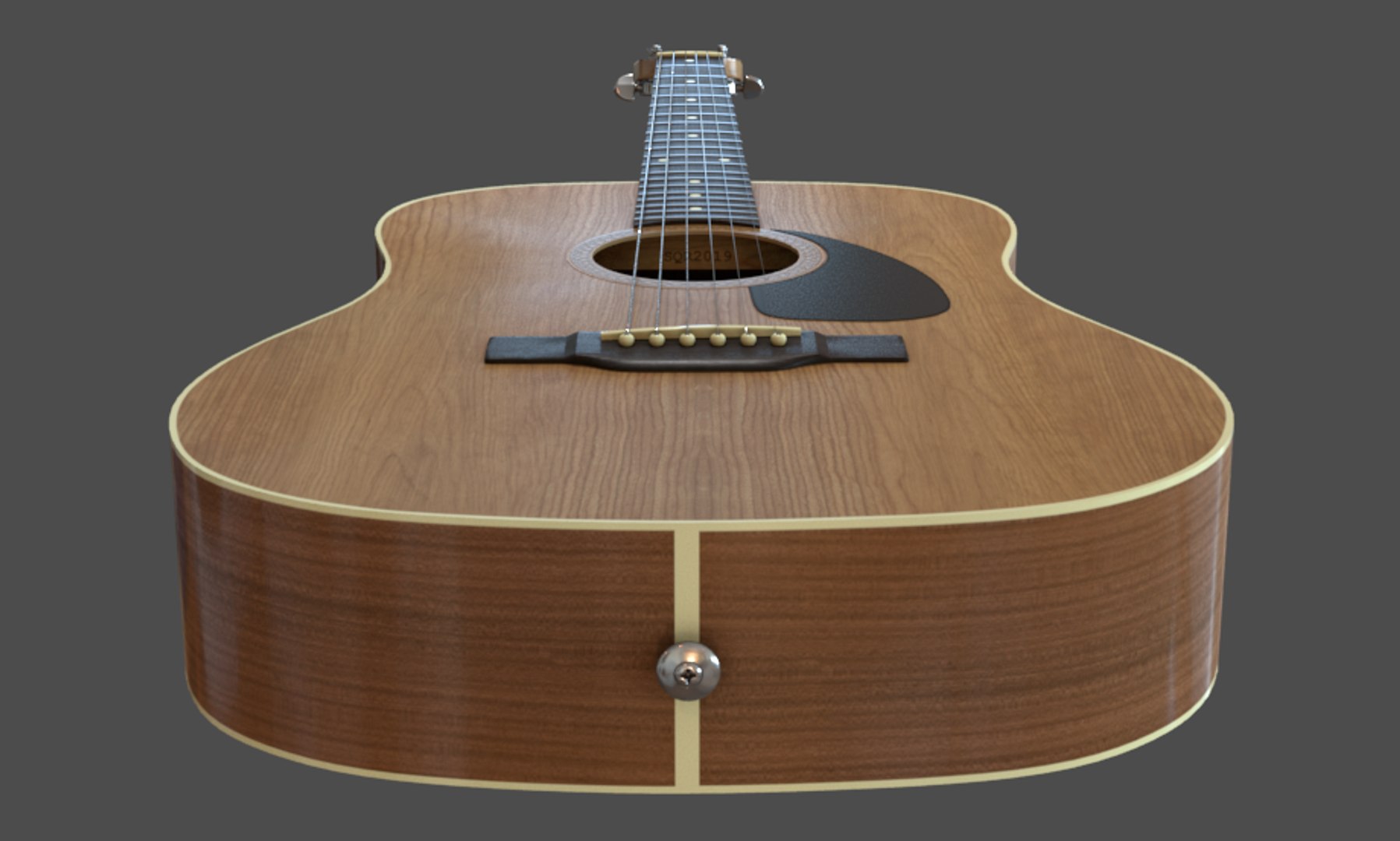 3D Acoustic Guitar Model - TurboSquid 1470214
