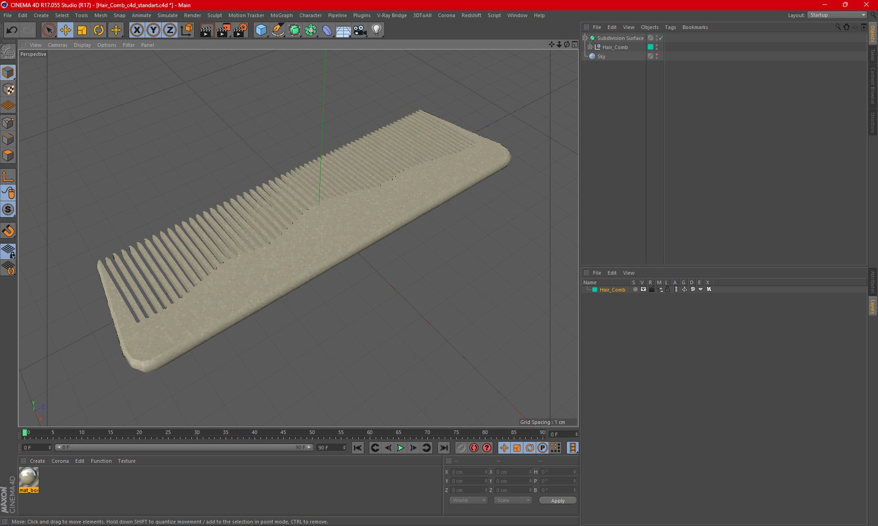 Hair Comb 3D Model - TurboSquid 2082877