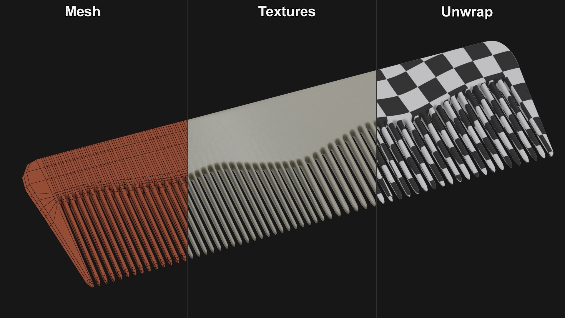 Hair Comb 3D Model - TurboSquid 2082877