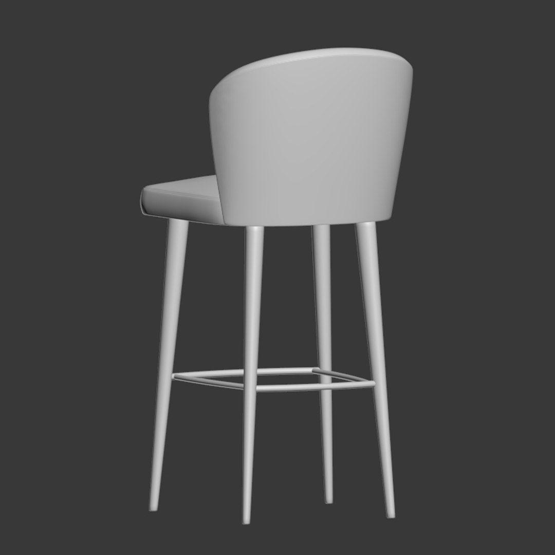 3D Aston Barstool Minotti Bar Stool - TurboSquid 1569870