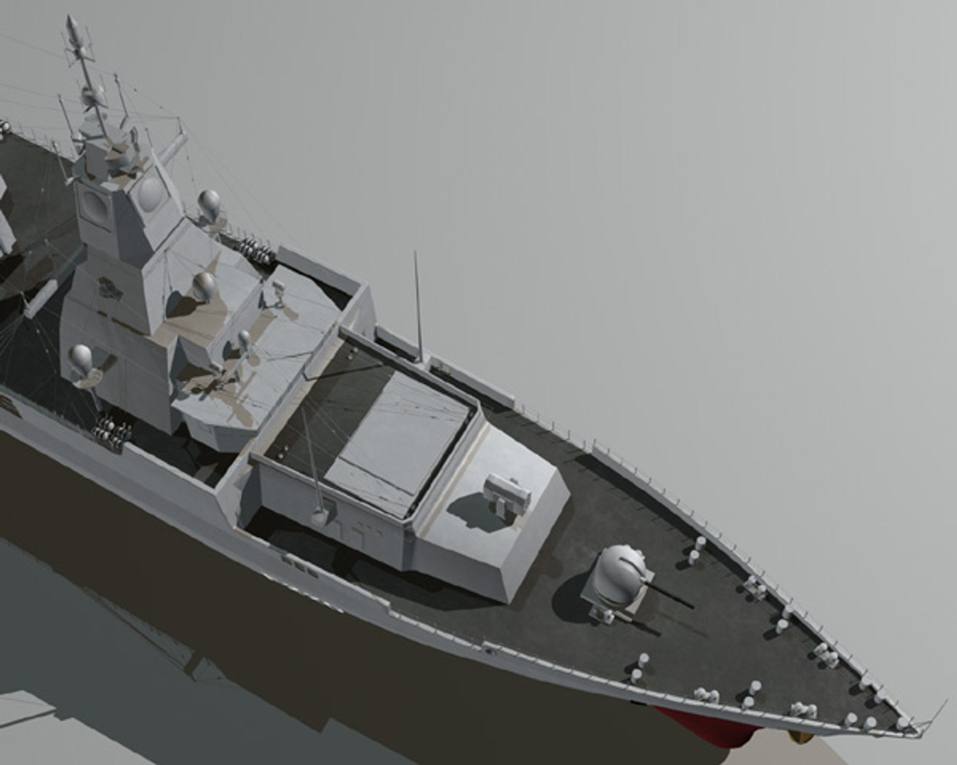 F124 Sachsen Class Frigates 3d Model