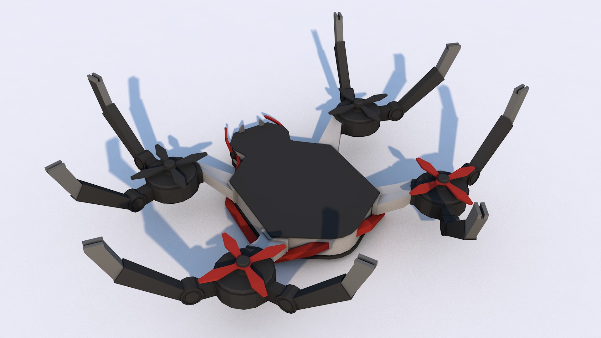 3D Skyrocket Spider Drone - Game Ready Model - TurboSquid 2228872