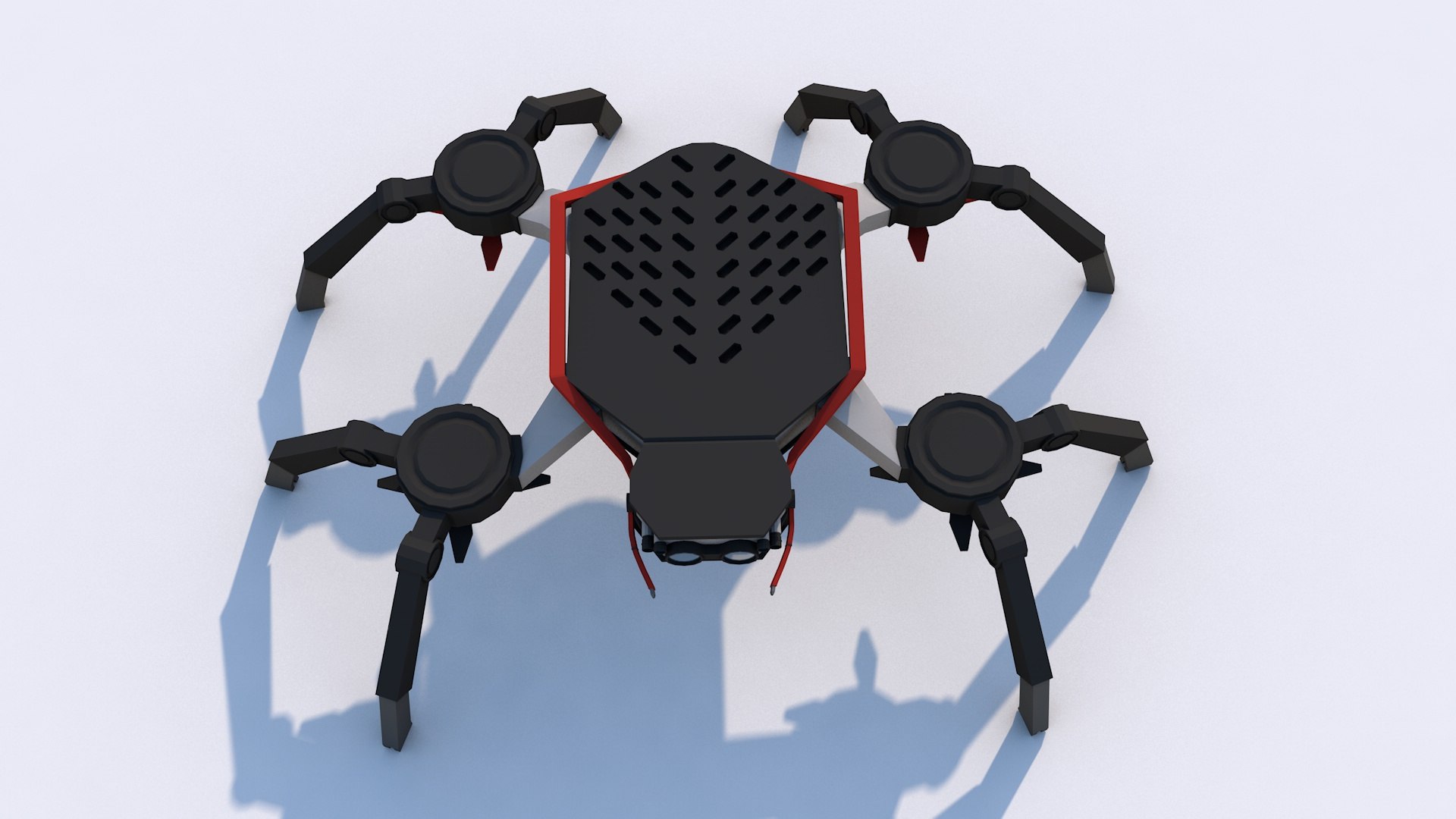 3D Skyrocket Spider Drone - Game Ready Model - TurboSquid 2228872