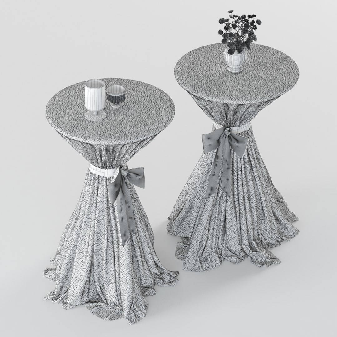 3D coctail table event - TurboSquid 1353475