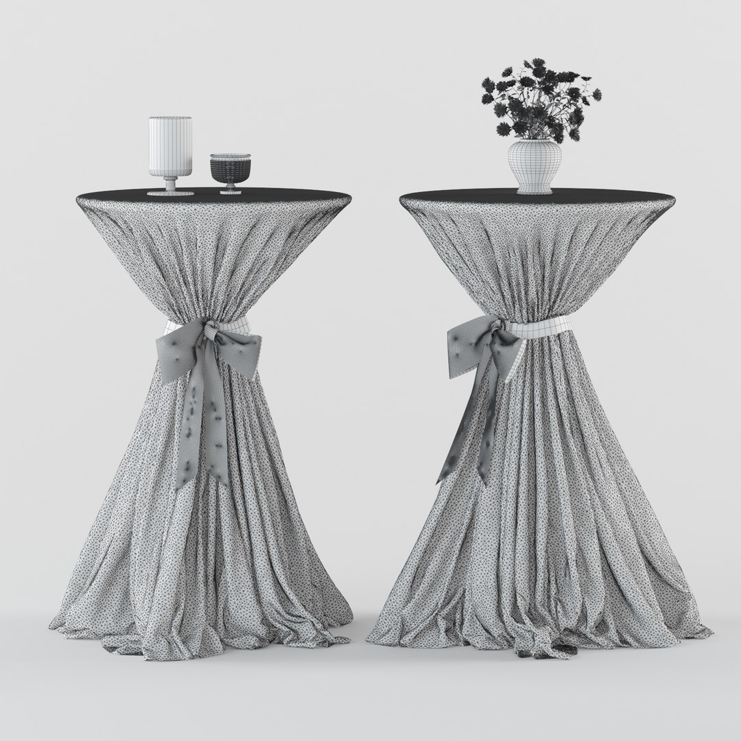 3D coctail table event - TurboSquid 1353475