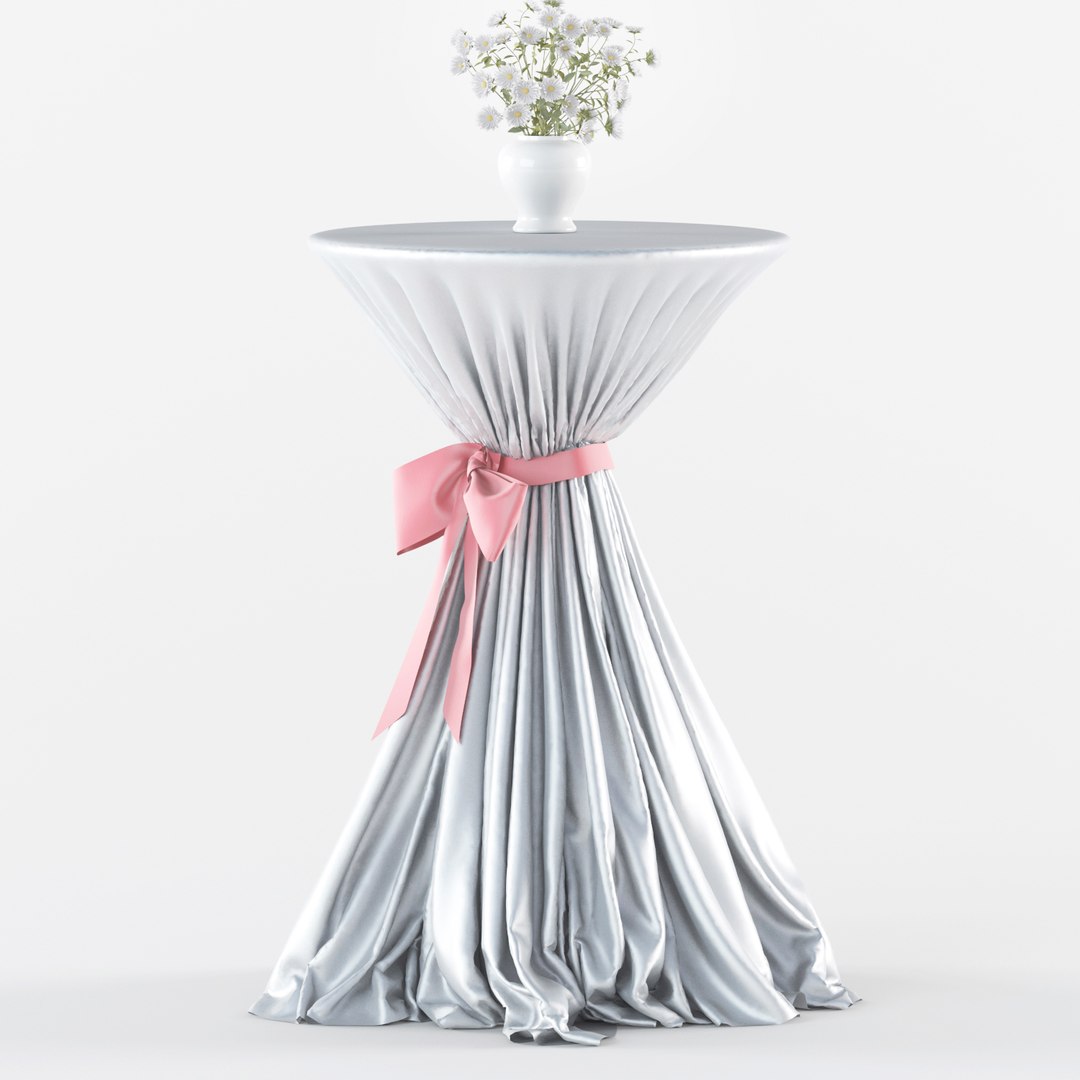 3D coctail table event - TurboSquid 1353475