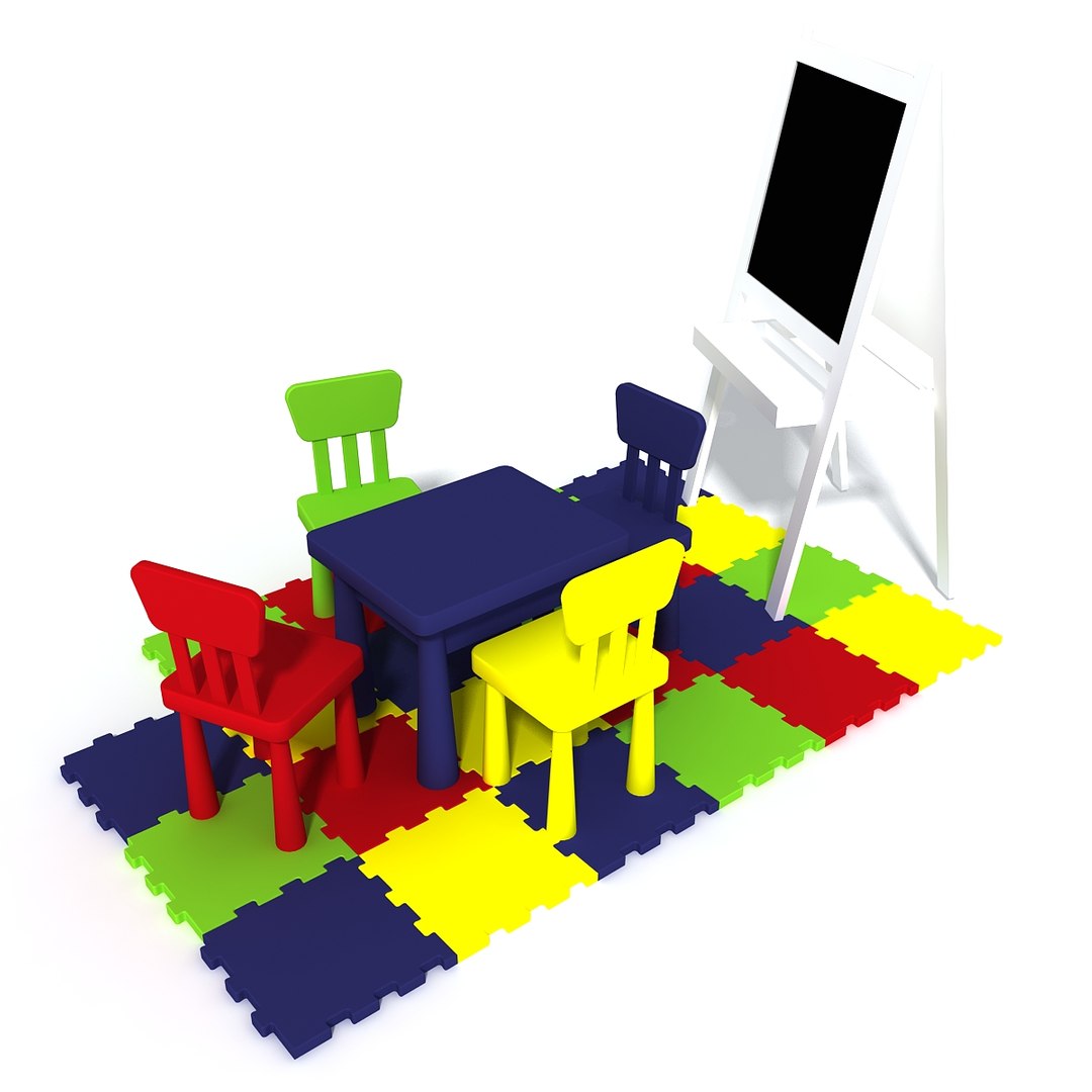 3d Model Set Kids
