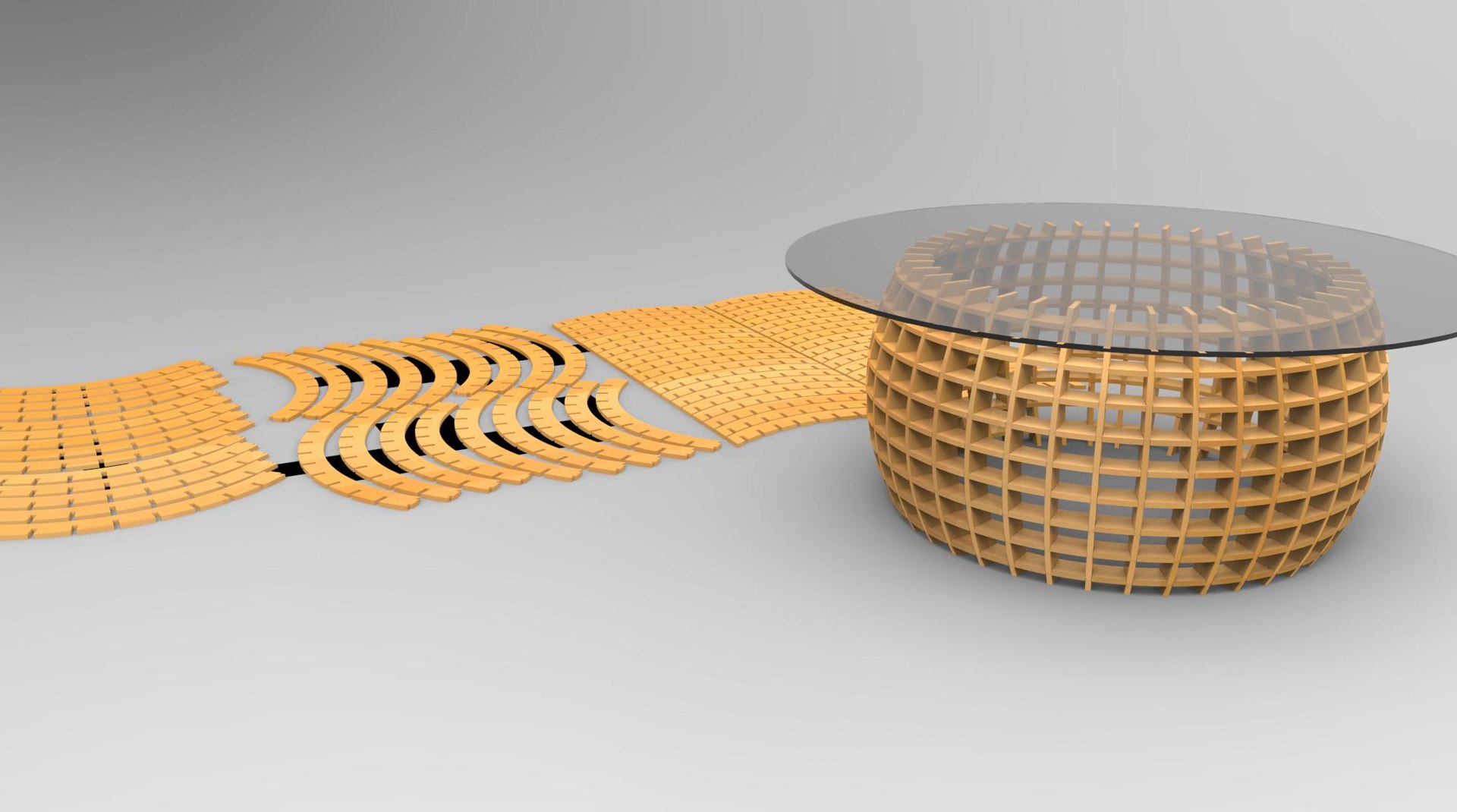Infinity Parametric Coffee Table 3D - TurboSquid 2303900