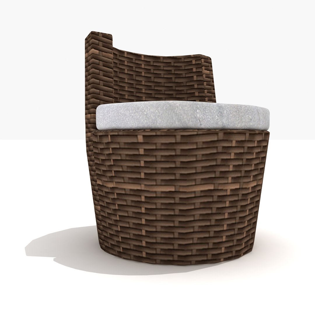 rattan chair 3d max