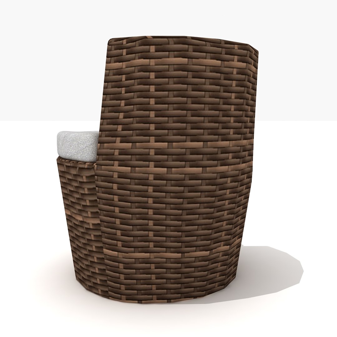 rattan chair 3d max