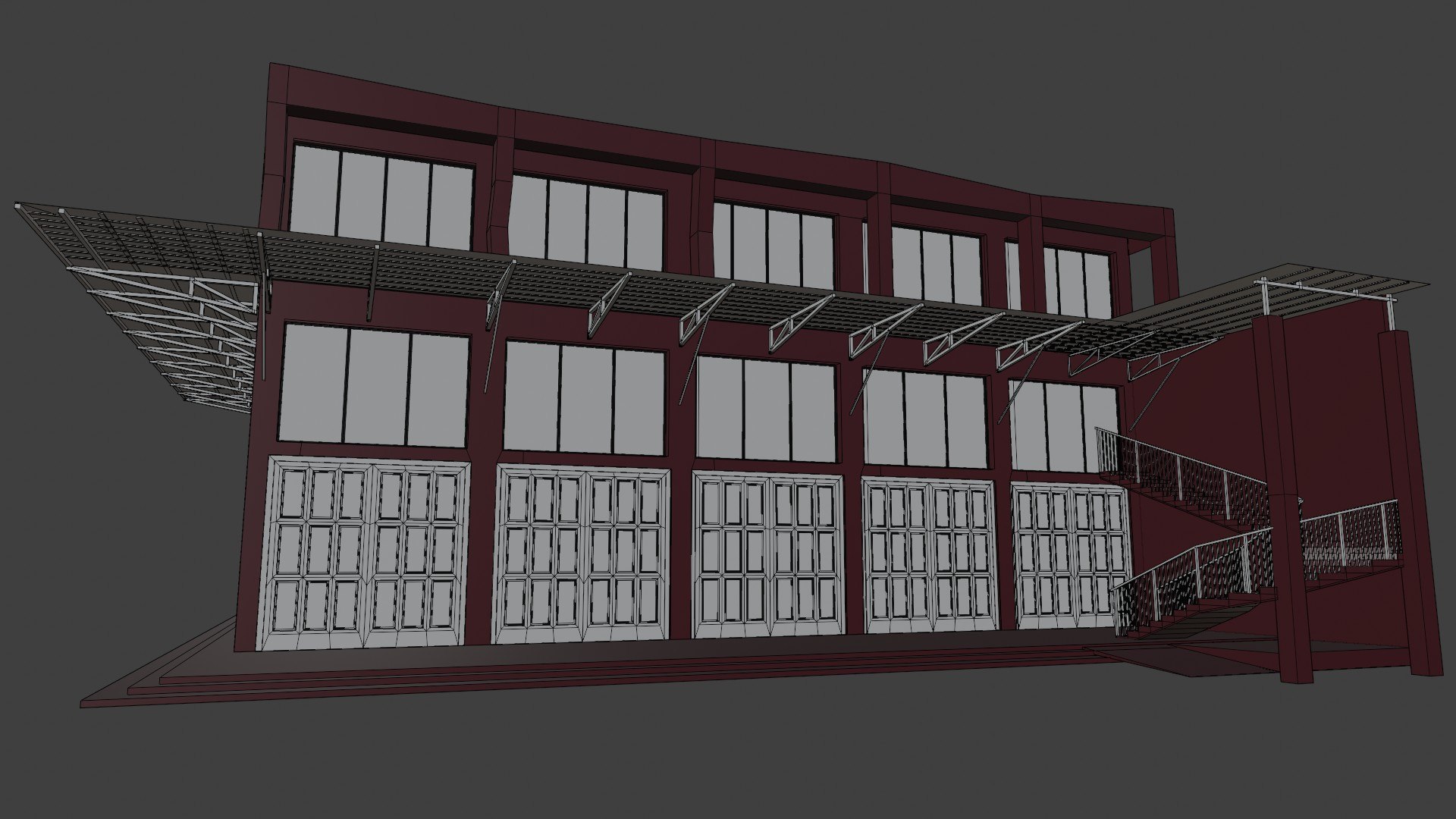 Empty building 3D - TurboSquid 1744274