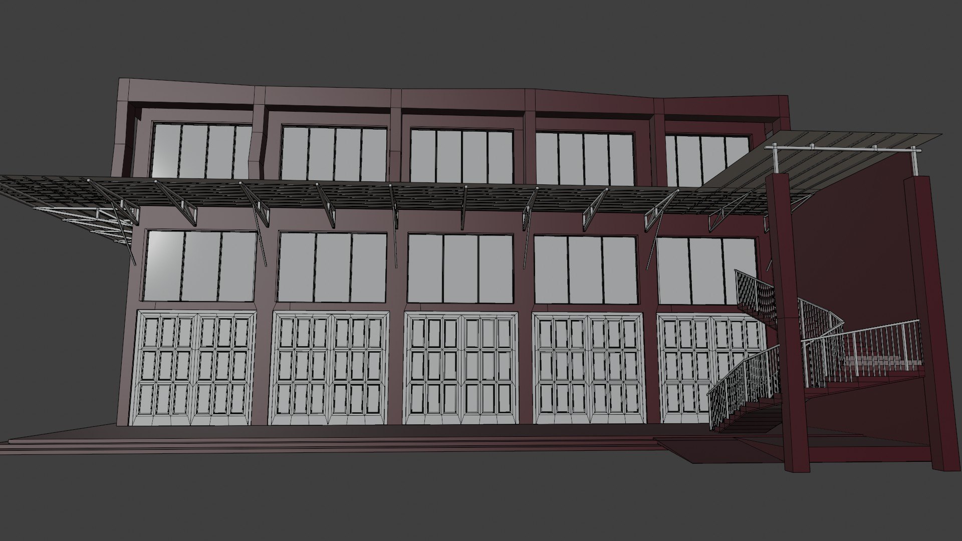 Empty building 3D - TurboSquid 1744274