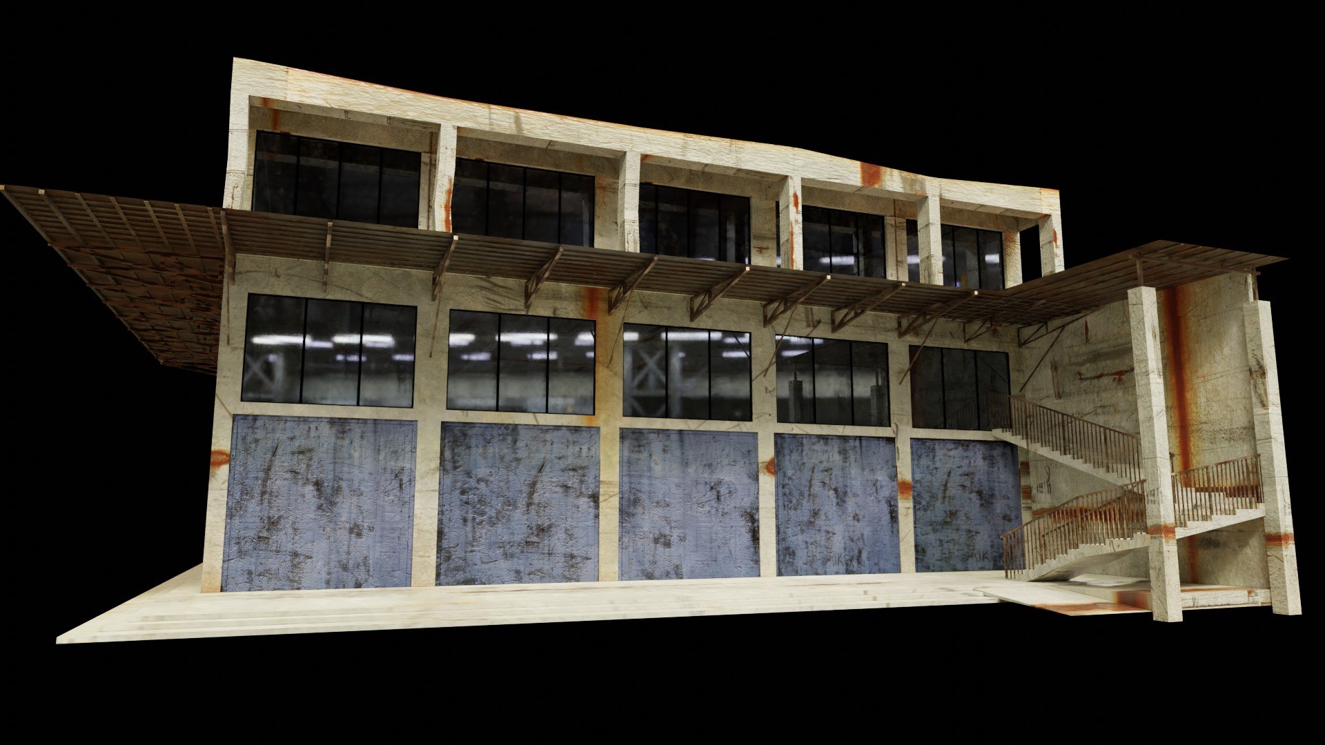 Empty building 3D - TurboSquid 1744274