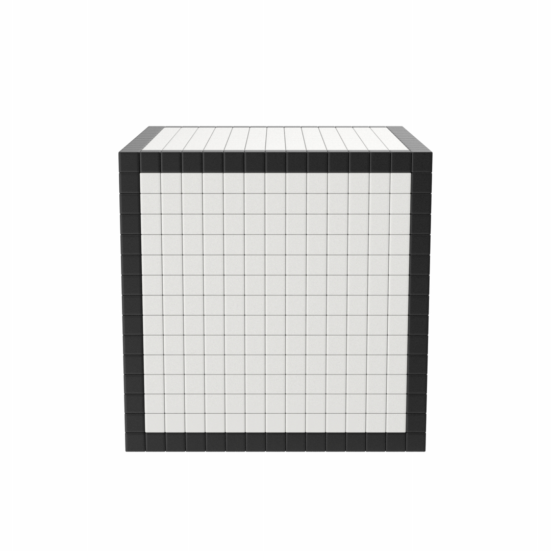 3D Puzzle Cube Black White - TurboSquid 2229062