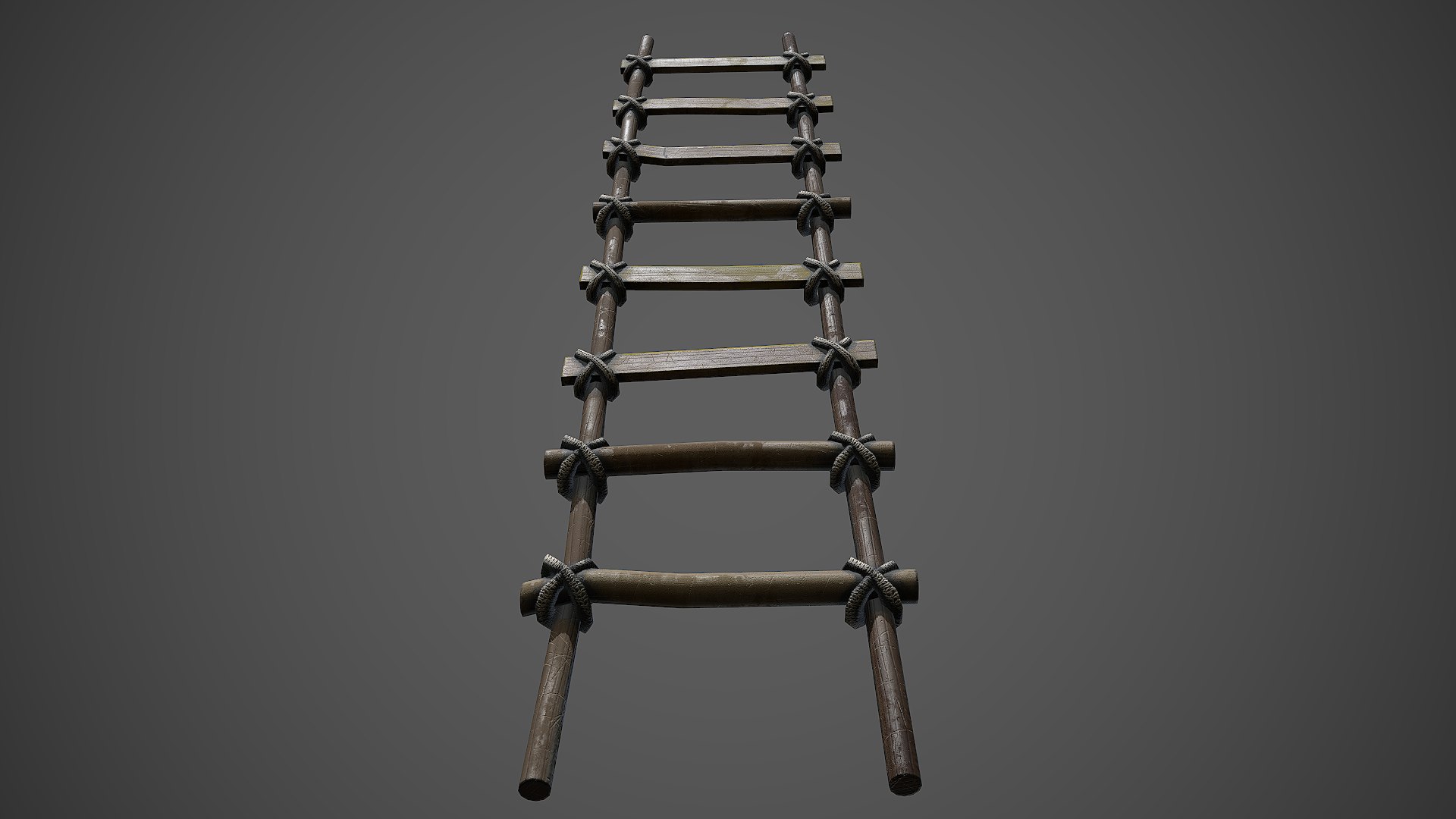 3D Wooden Ladder PBR Game Ready - TurboSquid 1763717