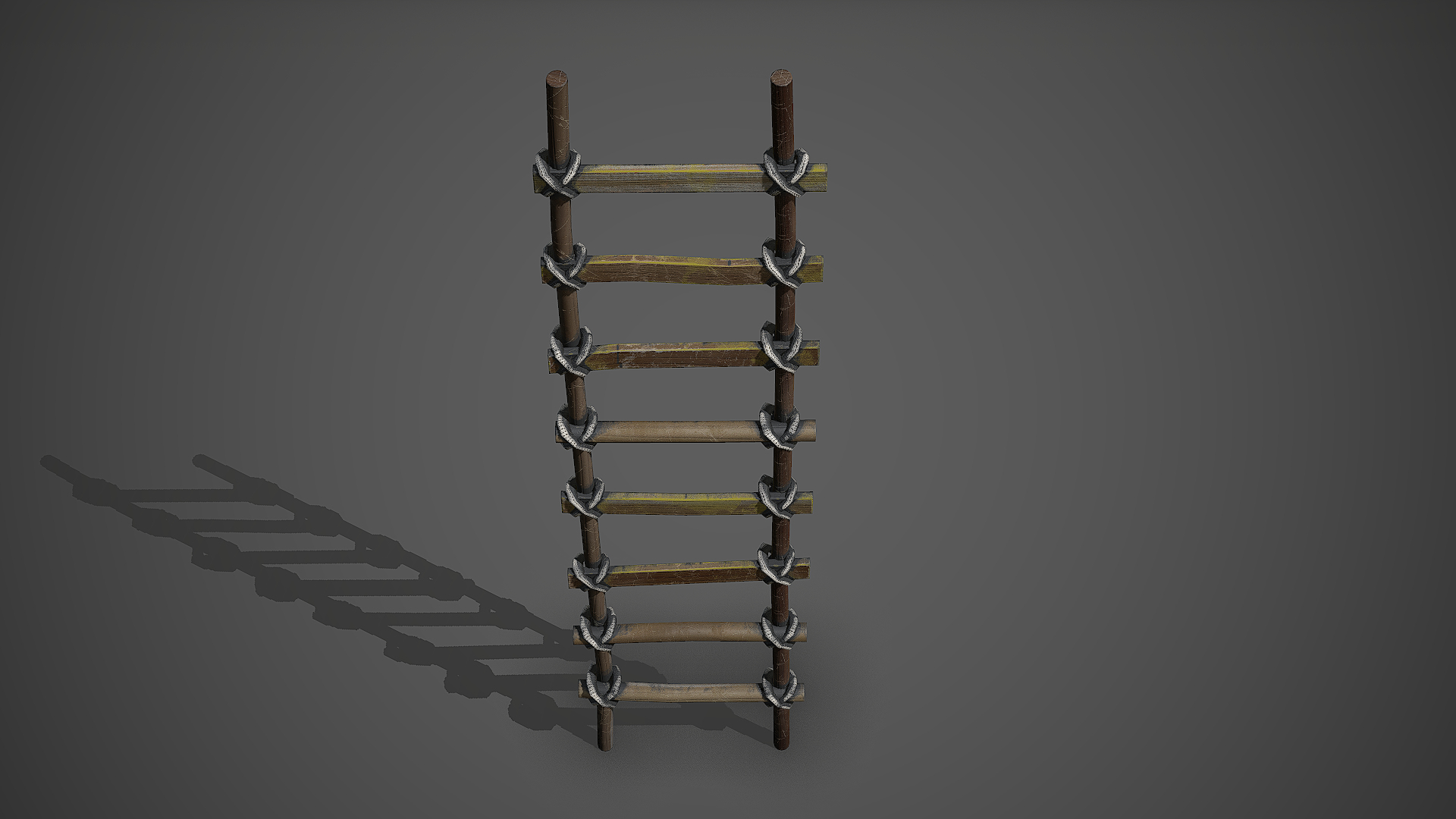 3D Wooden Ladder PBR Game Ready - TurboSquid 1763717