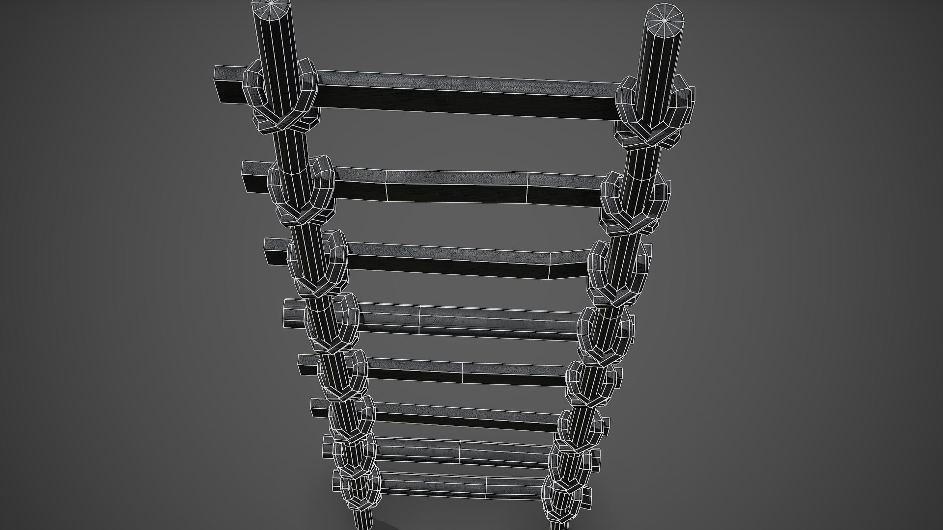 3D Wooden Ladder PBR Game Ready - TurboSquid 1763717
