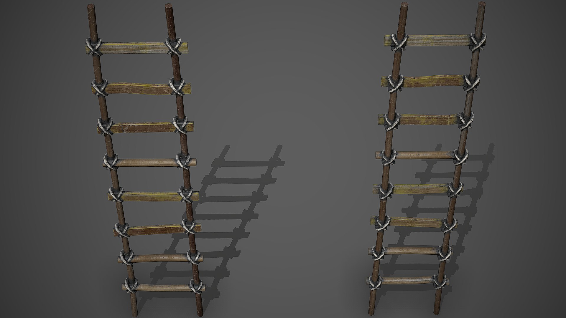 3D Wooden Ladder PBR Game Ready - TurboSquid 1763717