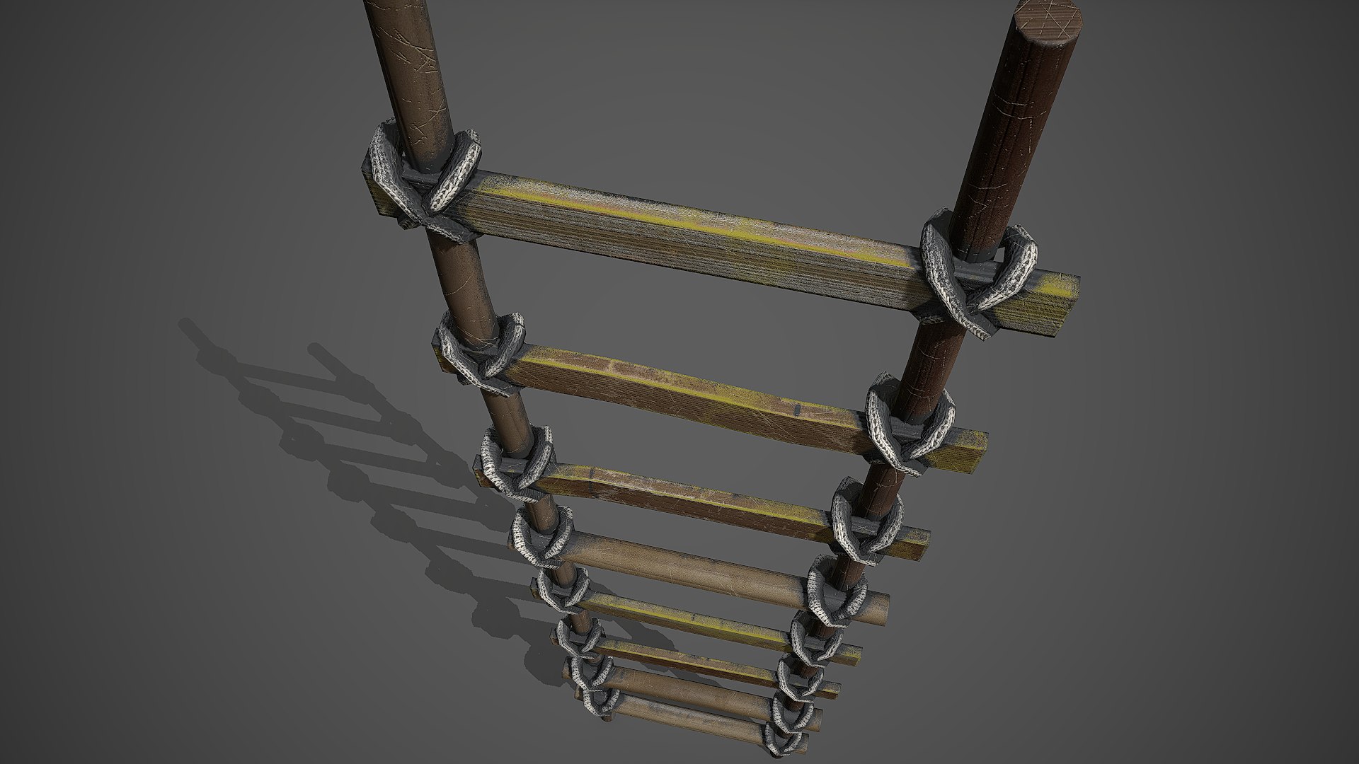 3D Wooden Ladder PBR Game Ready - TurboSquid 1763717