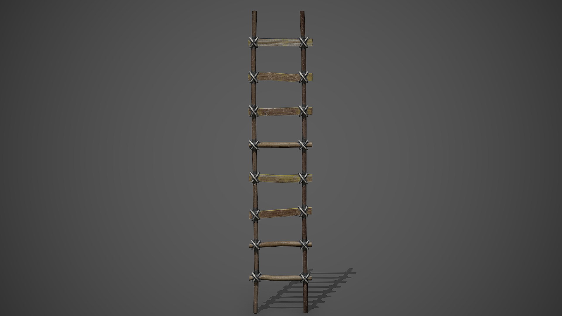 3D Wooden Ladder PBR Game Ready - TurboSquid 1763717