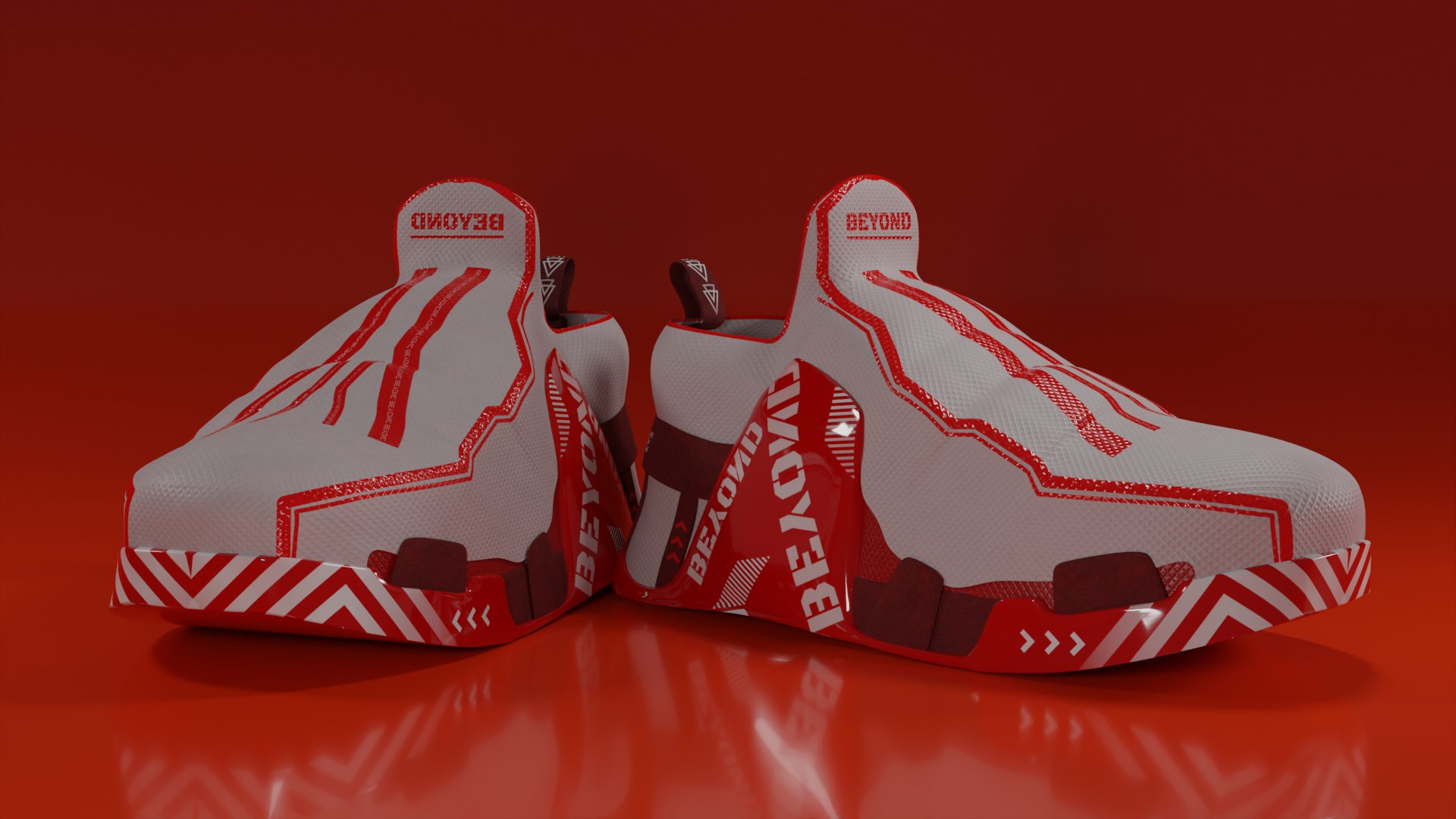 3D Model Futuristic Athletic Shoes - TurboSquid 1945951