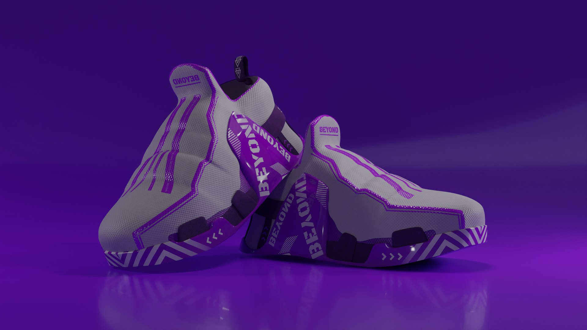 3D Model Futuristic Athletic Shoes - TurboSquid 1945951