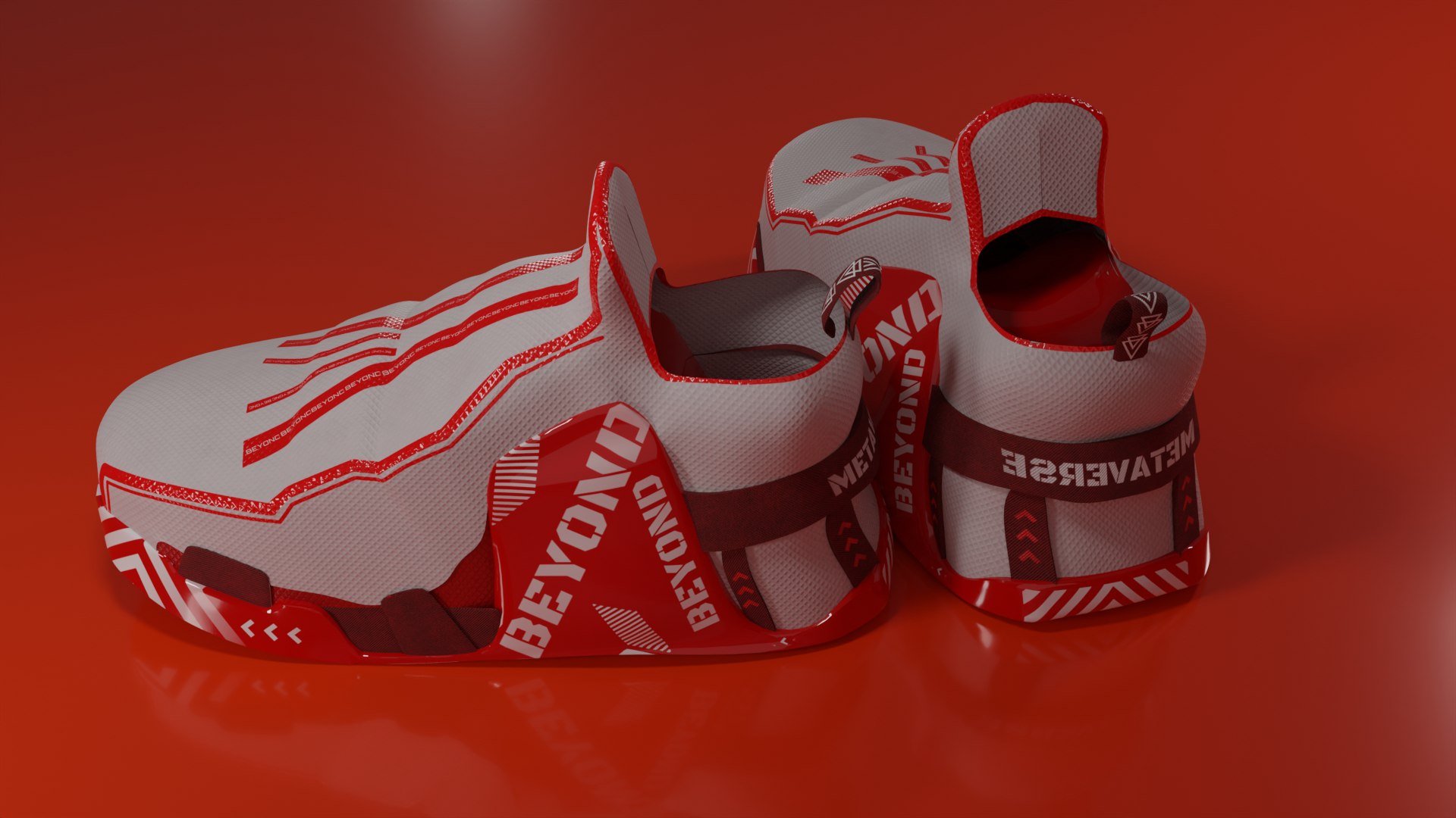 3D Model Futuristic Athletic Shoes - TurboSquid 1945951