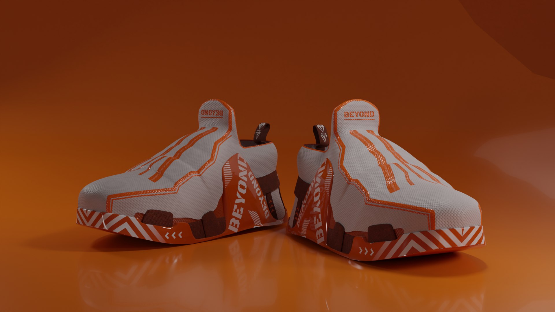 3D Model Futuristic Athletic Shoes - TurboSquid 1945951