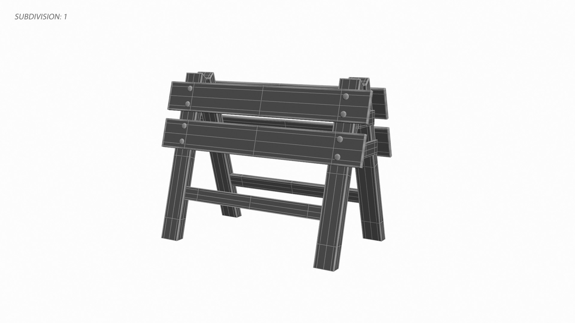 Blockade Barrier 3D - TurboSquid 1869235