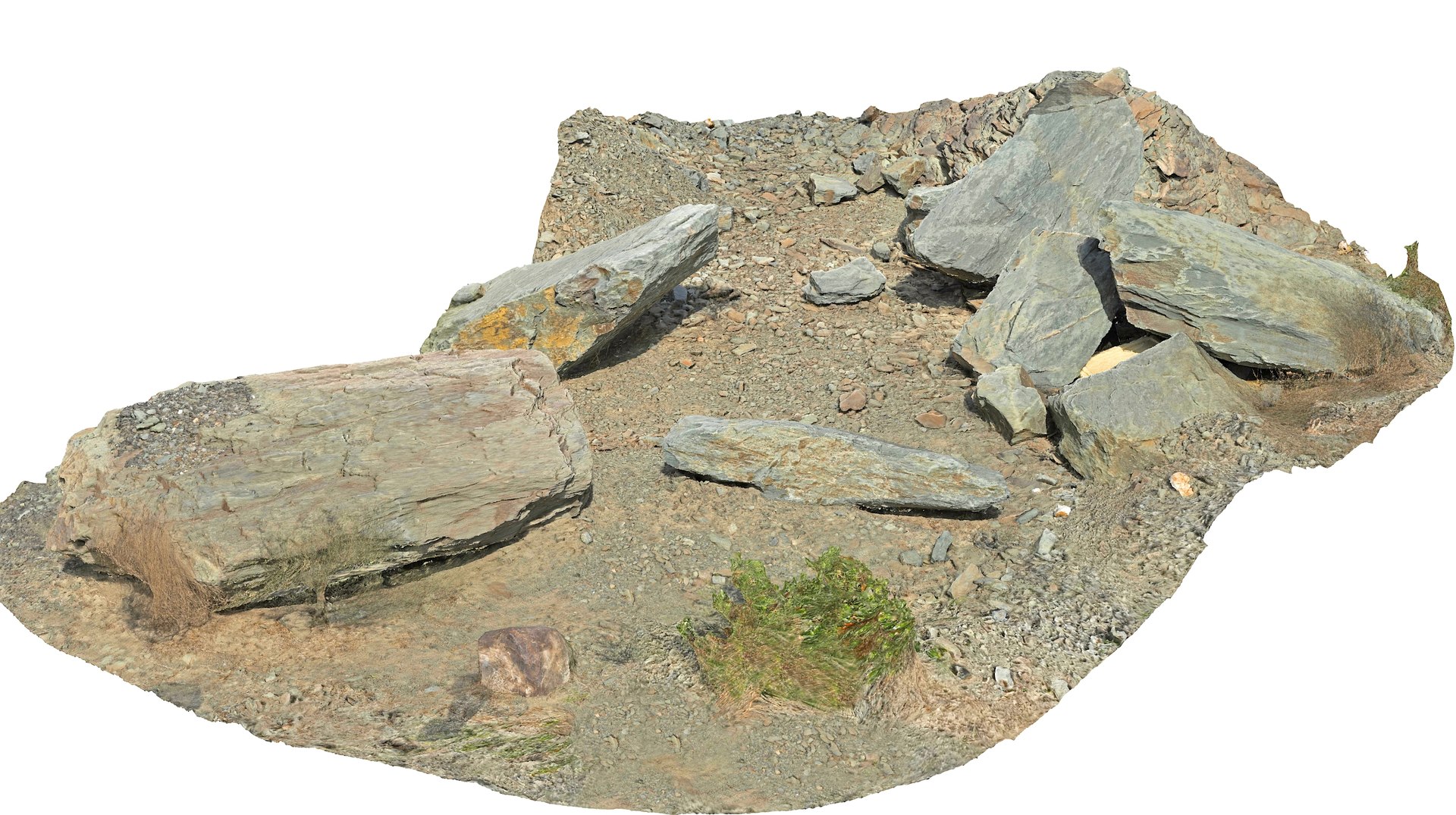 Rock Terrain 3D Model - TurboSquid 2200023