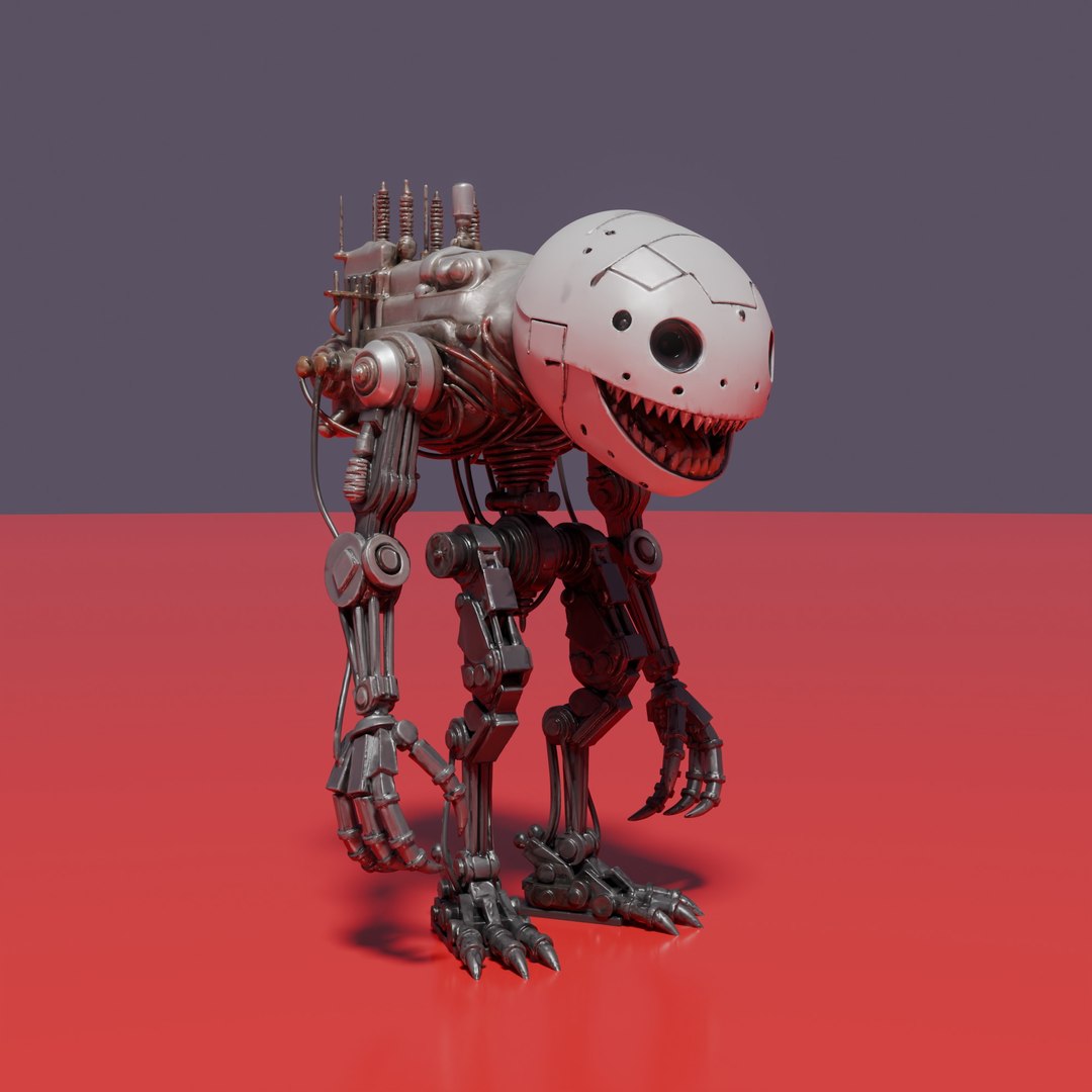 Scary Toothy Robot 3D Model - TurboSquid 2438806