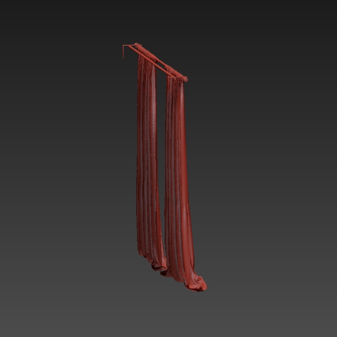 Velvet Brown Tulle 3D Model - TurboSquid 1377118