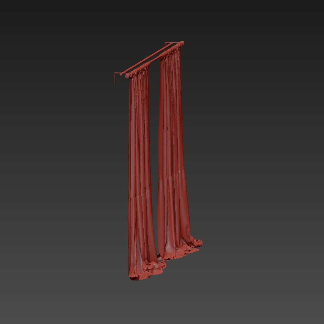 Velvet Brown Tulle 3D Model - TurboSquid 1377118