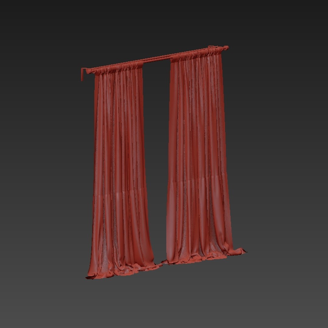 Velvet Brown Tulle 3D Model - TurboSquid 1377118