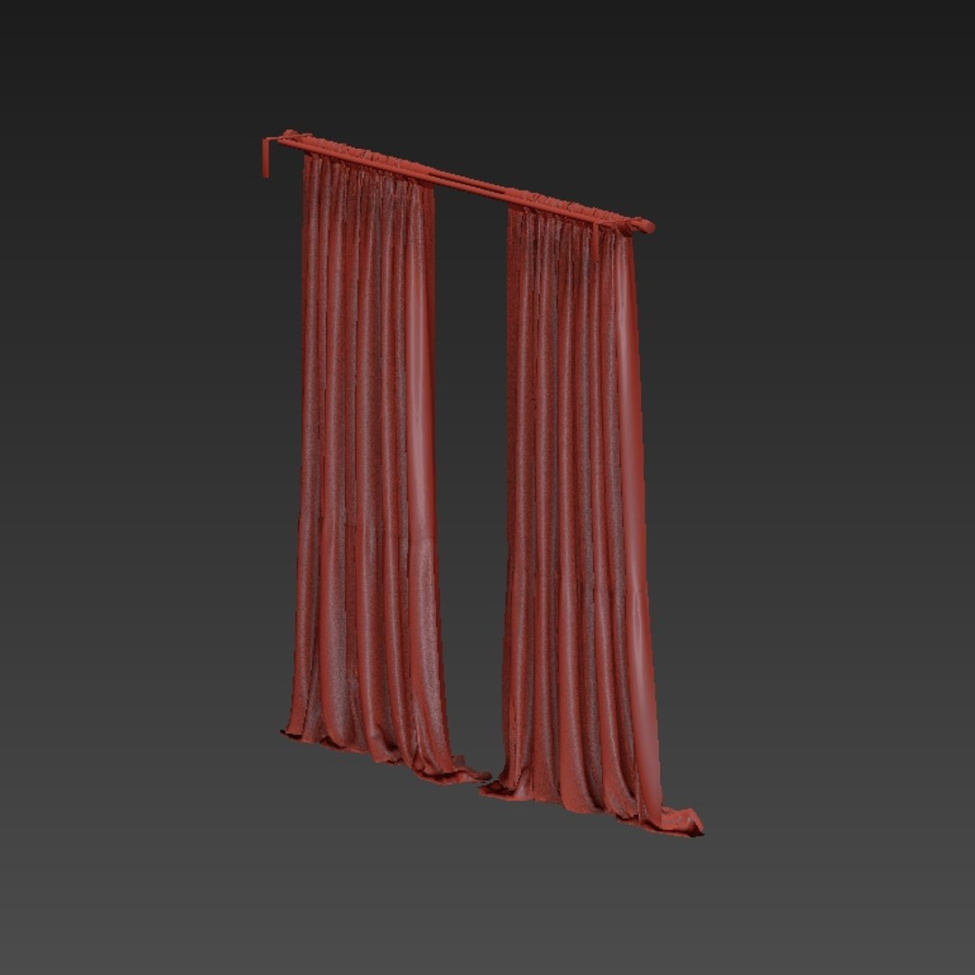 Velvet Brown Tulle 3D Model - TurboSquid 1377118