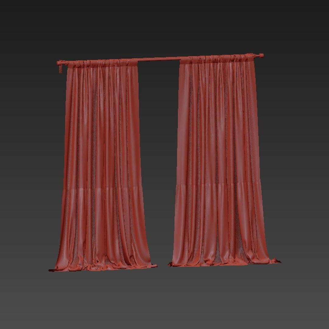 Velvet Brown Tulle 3D Model - TurboSquid 1377118
