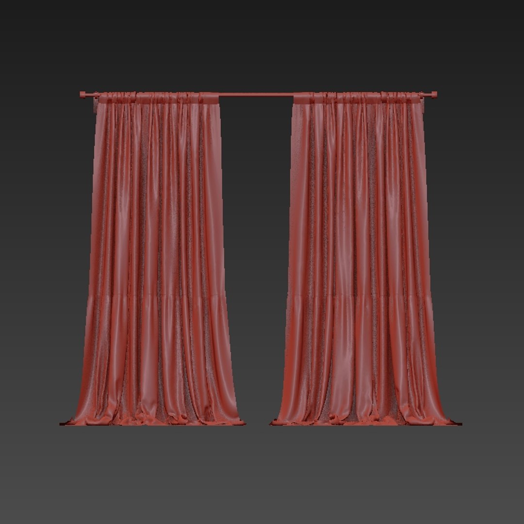 Velvet Brown Tulle 3D Model - TurboSquid 1377118
