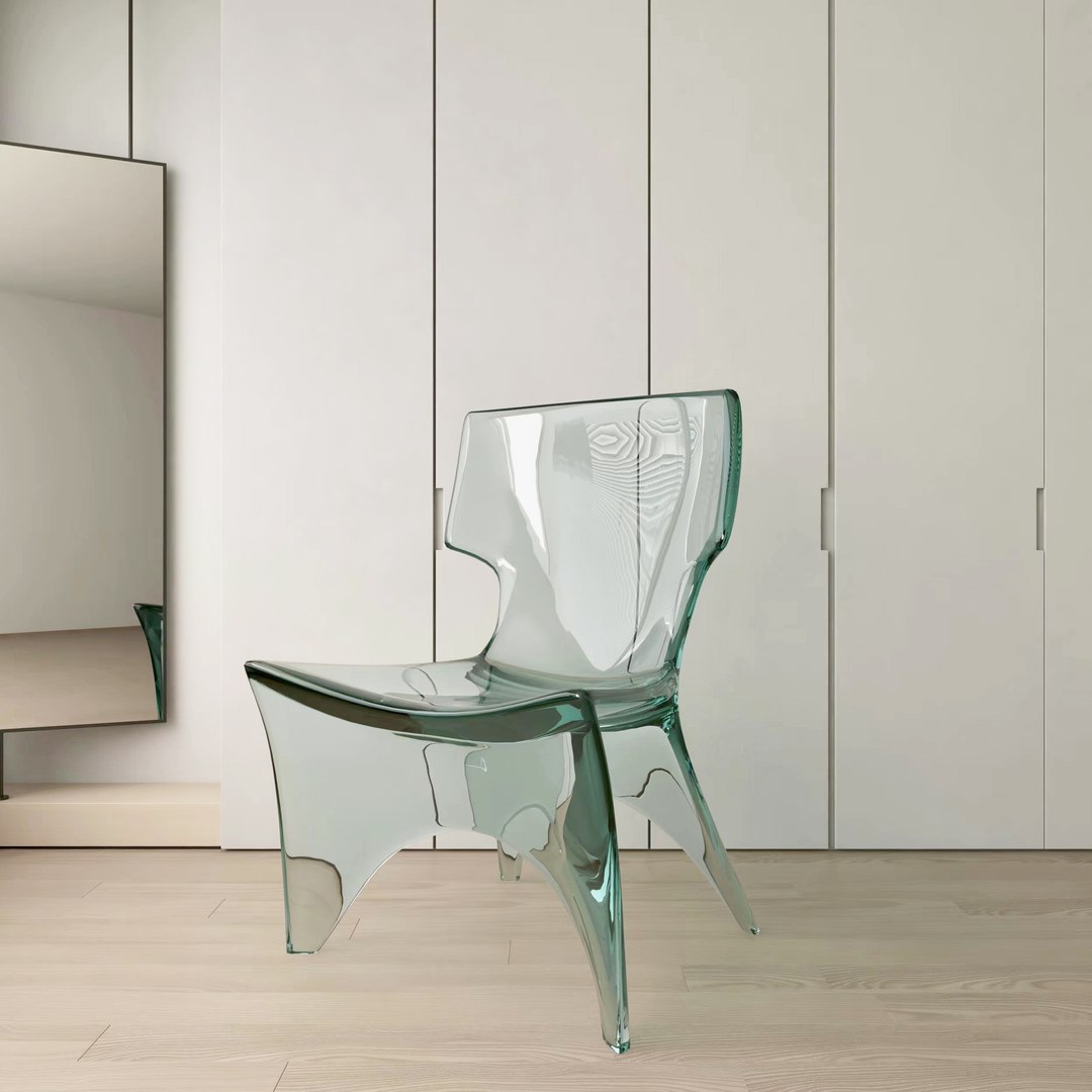 NOTRE MONDE Modern Glass Chair 3D Model - TurboSquid 2061373