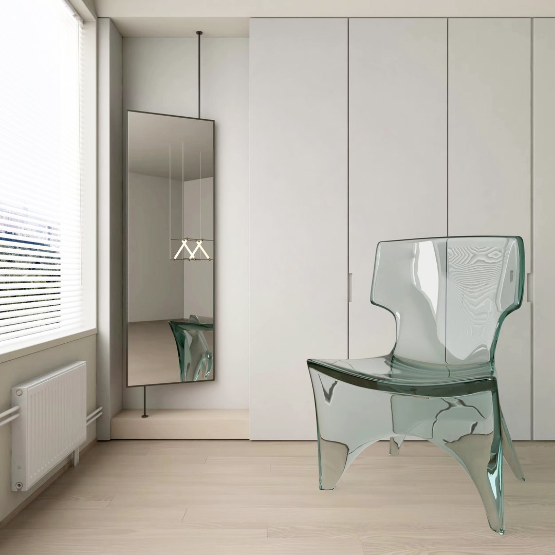 NOTRE MONDE Modern Glass Chair 3D Model - TurboSquid 2061373