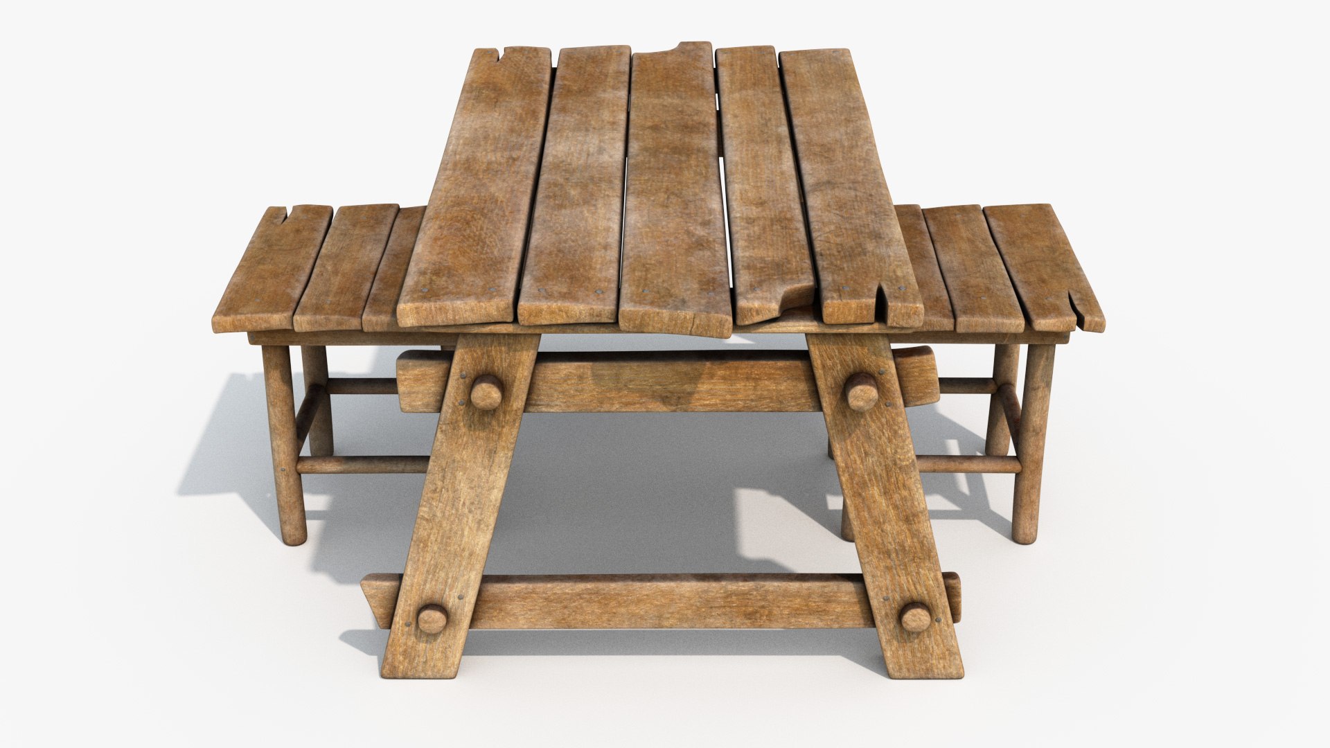 Medieval Table And Bench 3 - 8K PBR Textures Model - TurboSquid 2008587