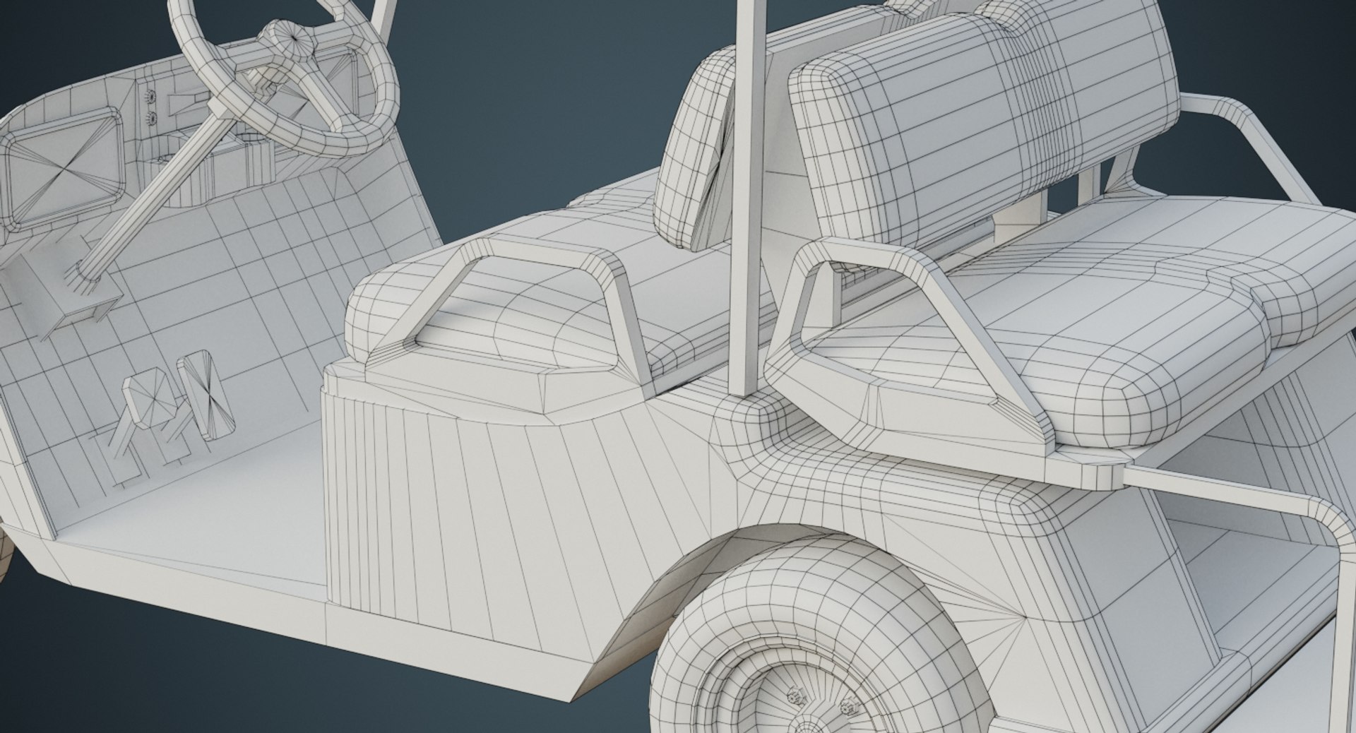 3D Golf Cart - TurboSquid 1465379