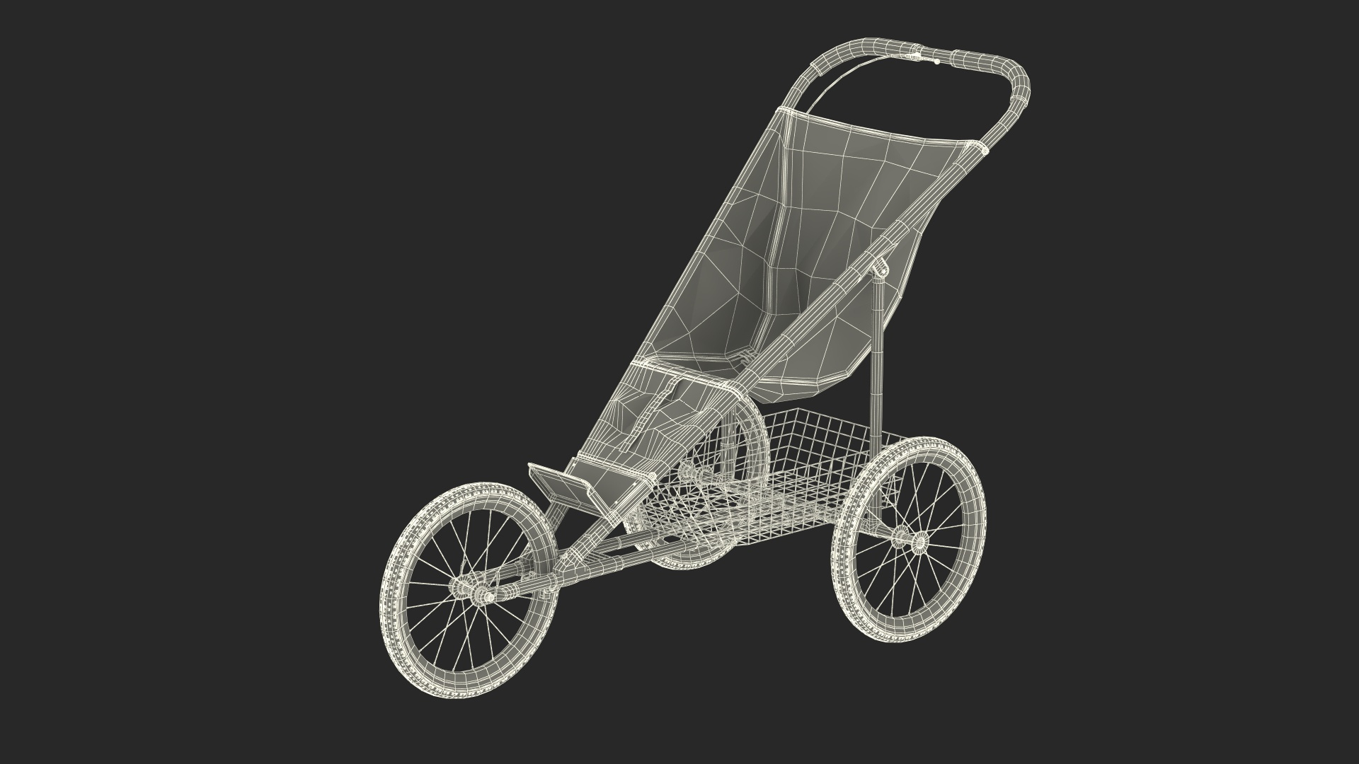 Running Stroller 3D Model - TurboSquid 2148575