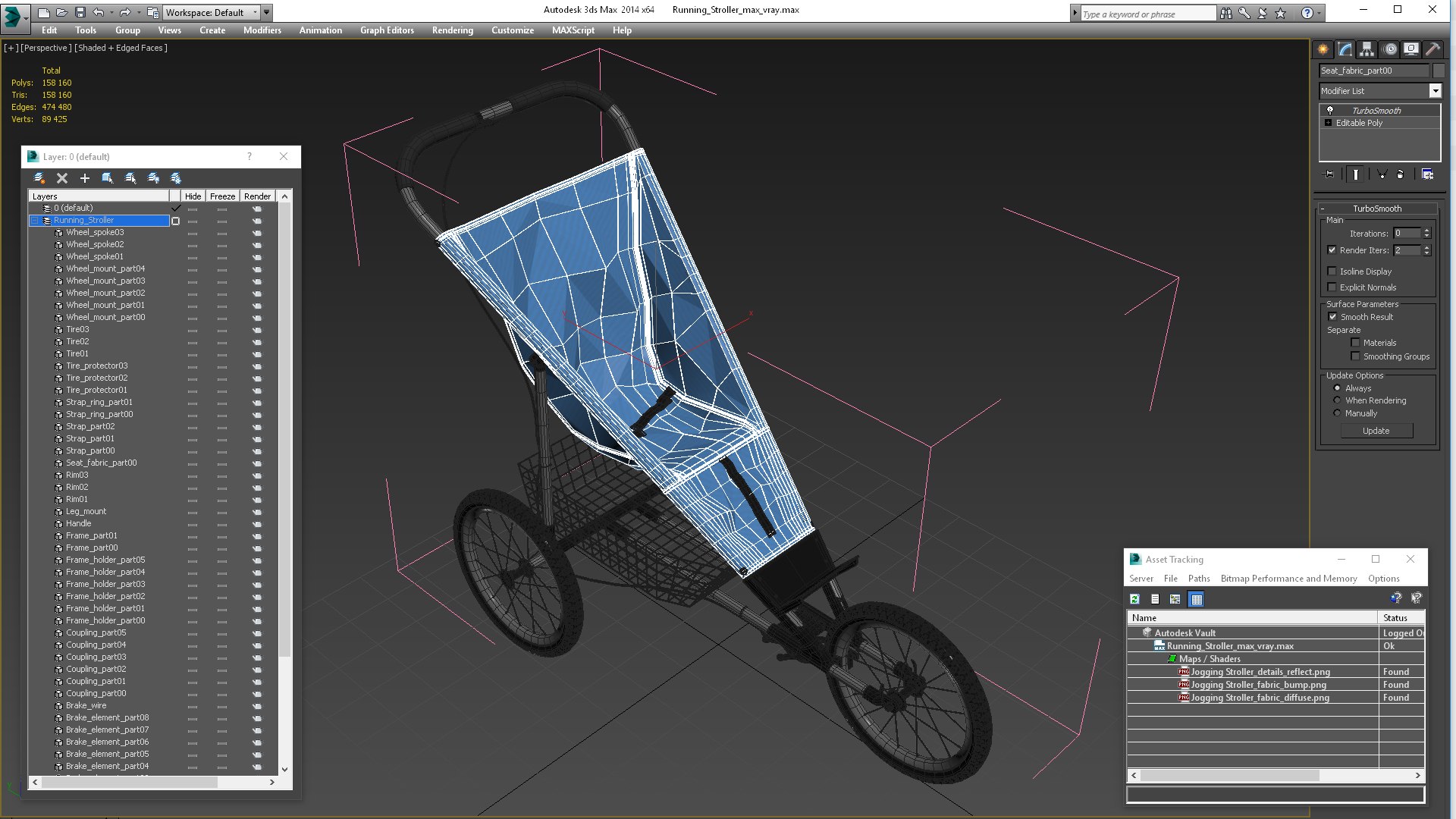 Running Stroller 3D Model - TurboSquid 2148575