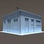 3d Model Small Store Building Roof