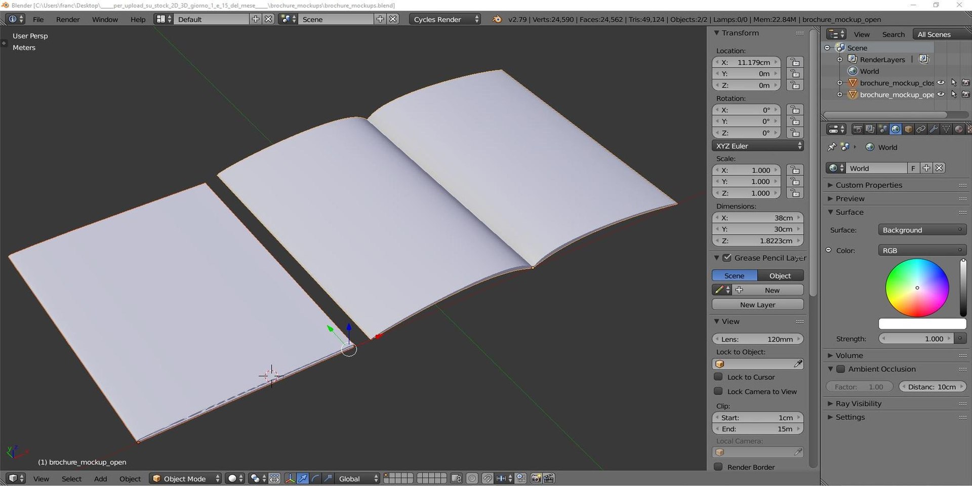 3D Brochure Mockups - TurboSquid 1485054